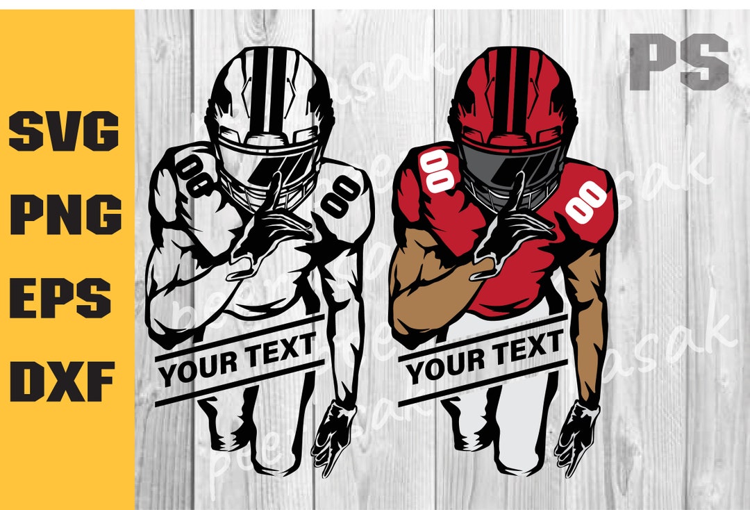 Football Player Svg Football Svg Football Team Football - Etsy