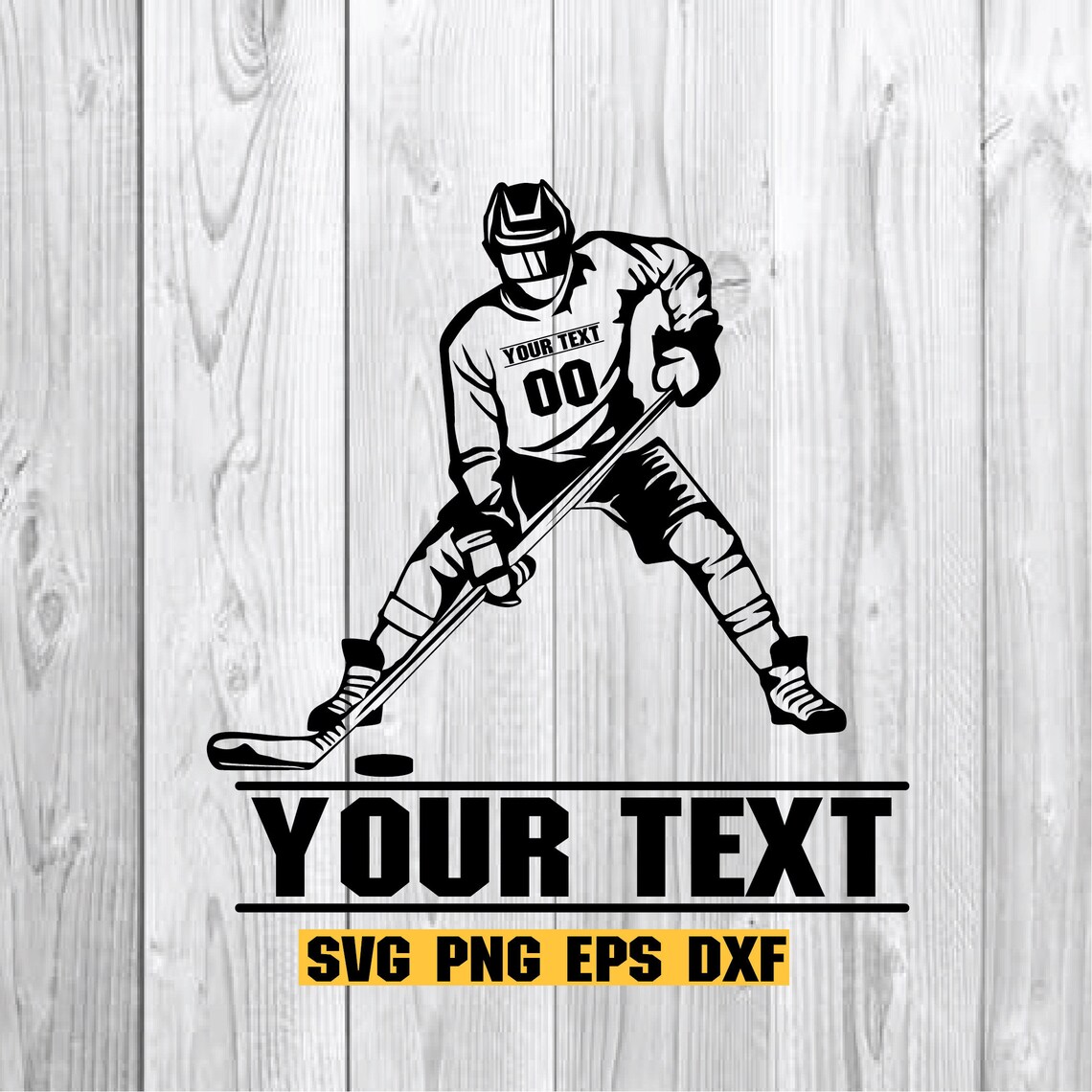 Hockey SVG Hockey Player SVG Hockey Decal Hockey Jersey - Etsy