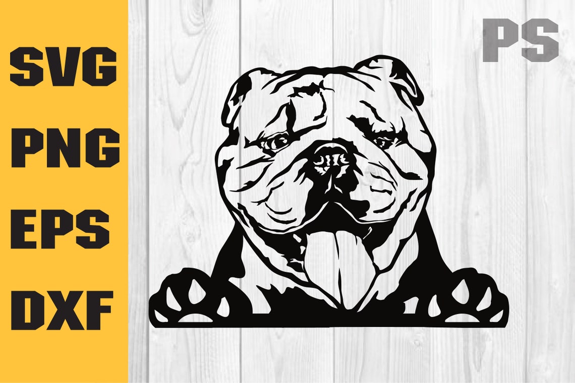 English Bulldog Svg Dog Svg Files for Cricut Plasma Dxf - Etsy