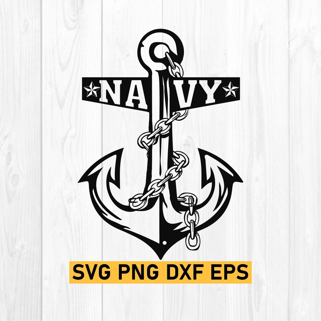 US Navy Anchor Military Svg Eps Png Jpg Dxf Navy Logo, 47% OFF