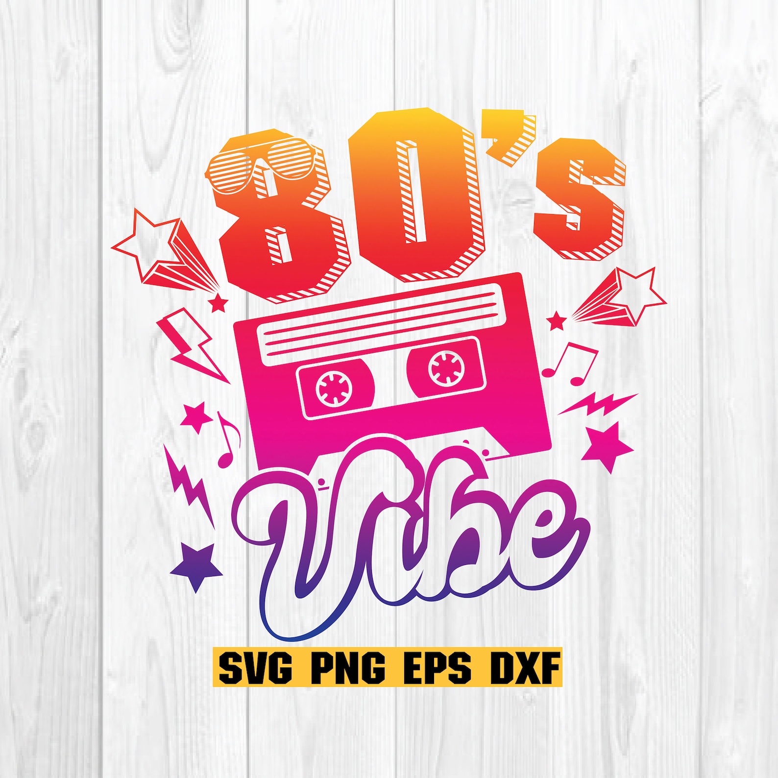80s Svg, 80s Vibe Svg, 80s Vintage, 1980s, Music Lover Svg, Cassette ...