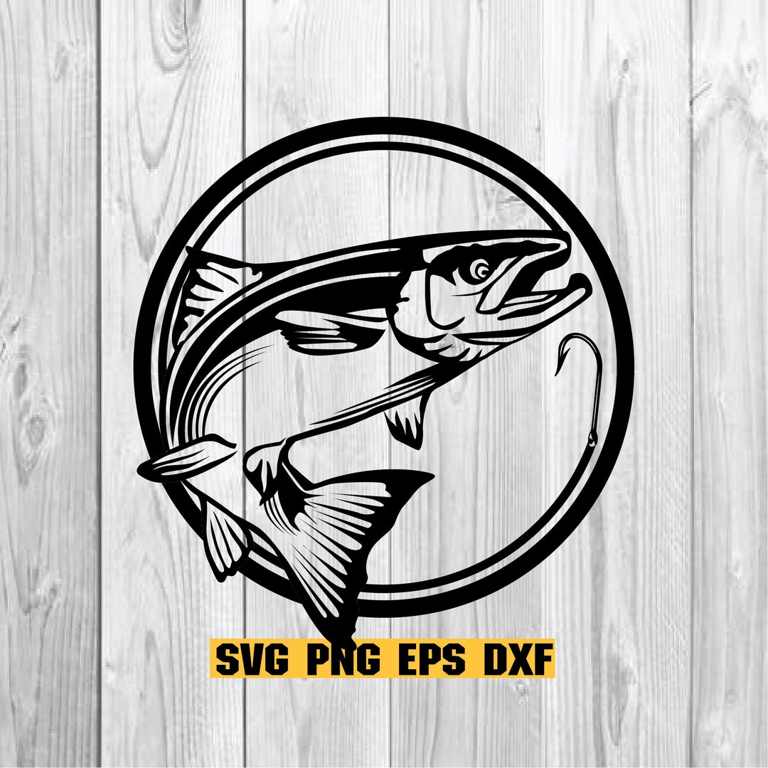 Cross Hook Bass Svg,bass Svg,fishing Svg, Hook and Bass Svg, Bass ...