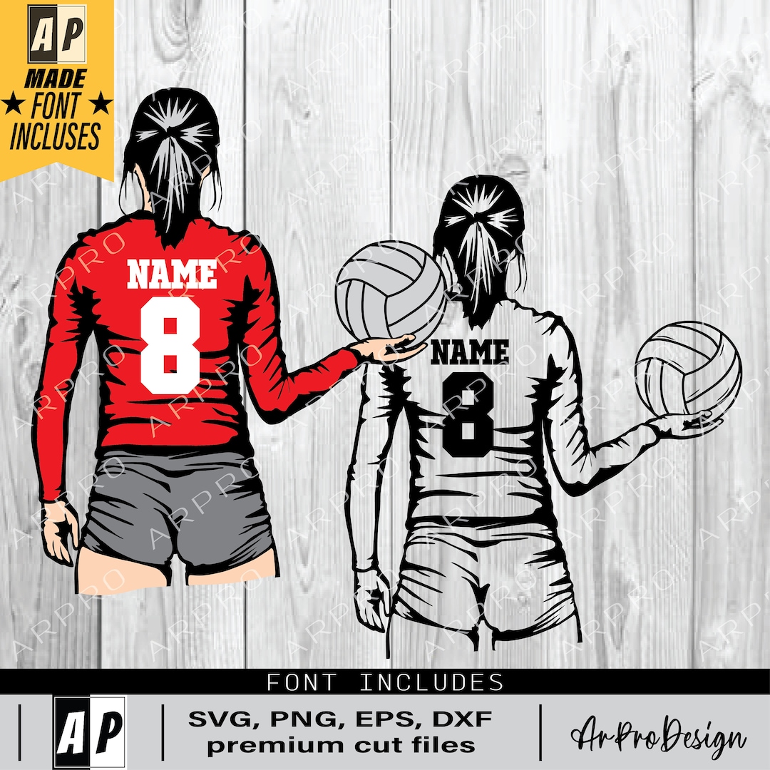 Volleyball Player SVG, Volleyball Svg, Volleyball Girl Svg, Volleyball ...