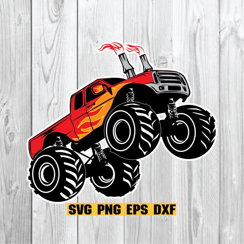 Monster Truck Svg - Etsy