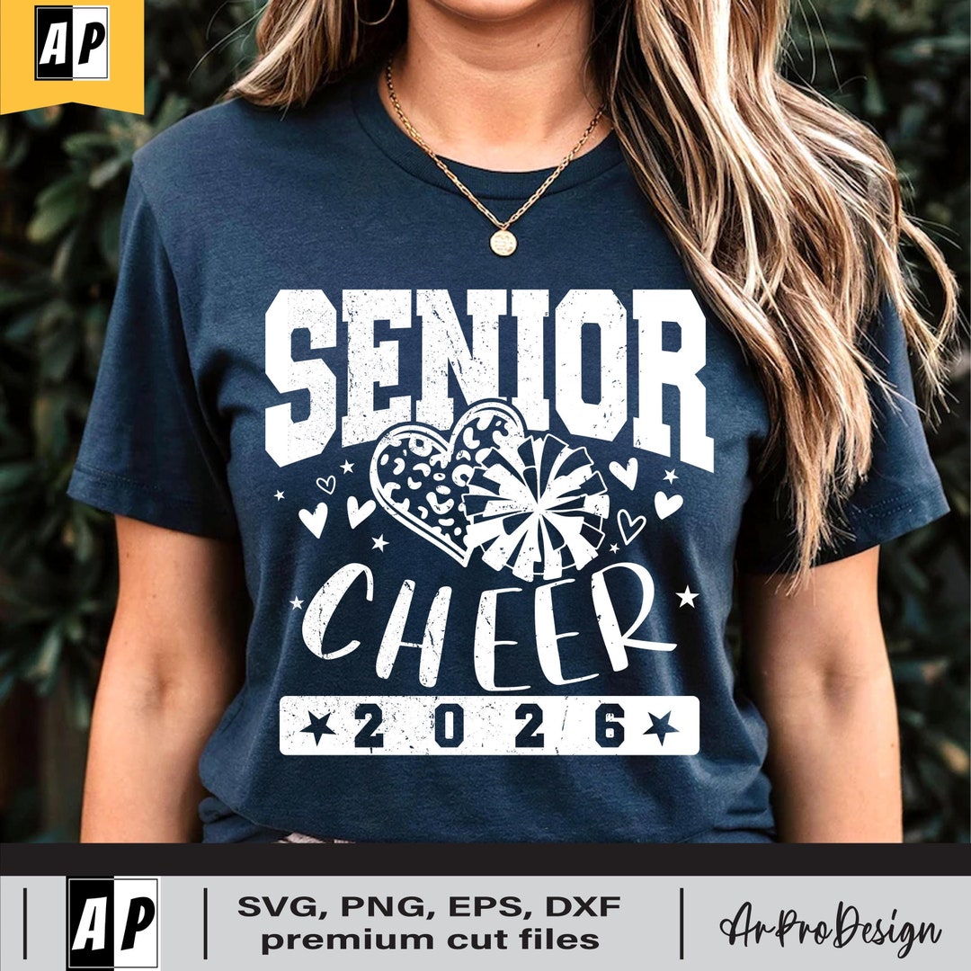 Cheer Senior 2026 Svg, Class of 2026 Svg, Senior 2026 Svg, Graduation ...