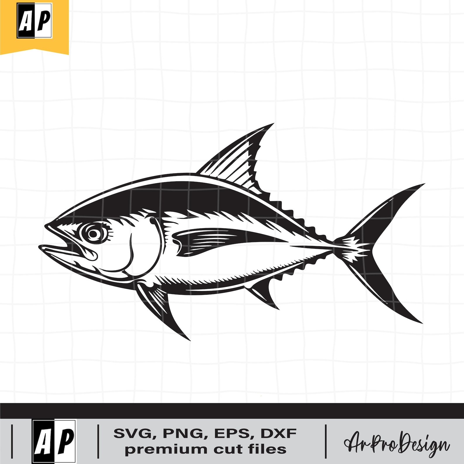 Tuna Fish SVG, Tuna Clipart, Fishing PNG, Fish Vector Art, Fisherman ...
