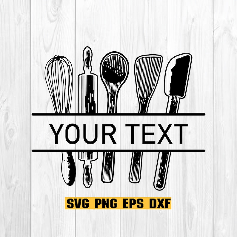 Kitchen Svg Kitchen Split Frame SVG Kitchen Split Monogram - Etsy