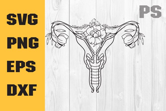 Floral Uterus Svg Uterus With Flowers Svg Flower Svg Uterus - Etsy