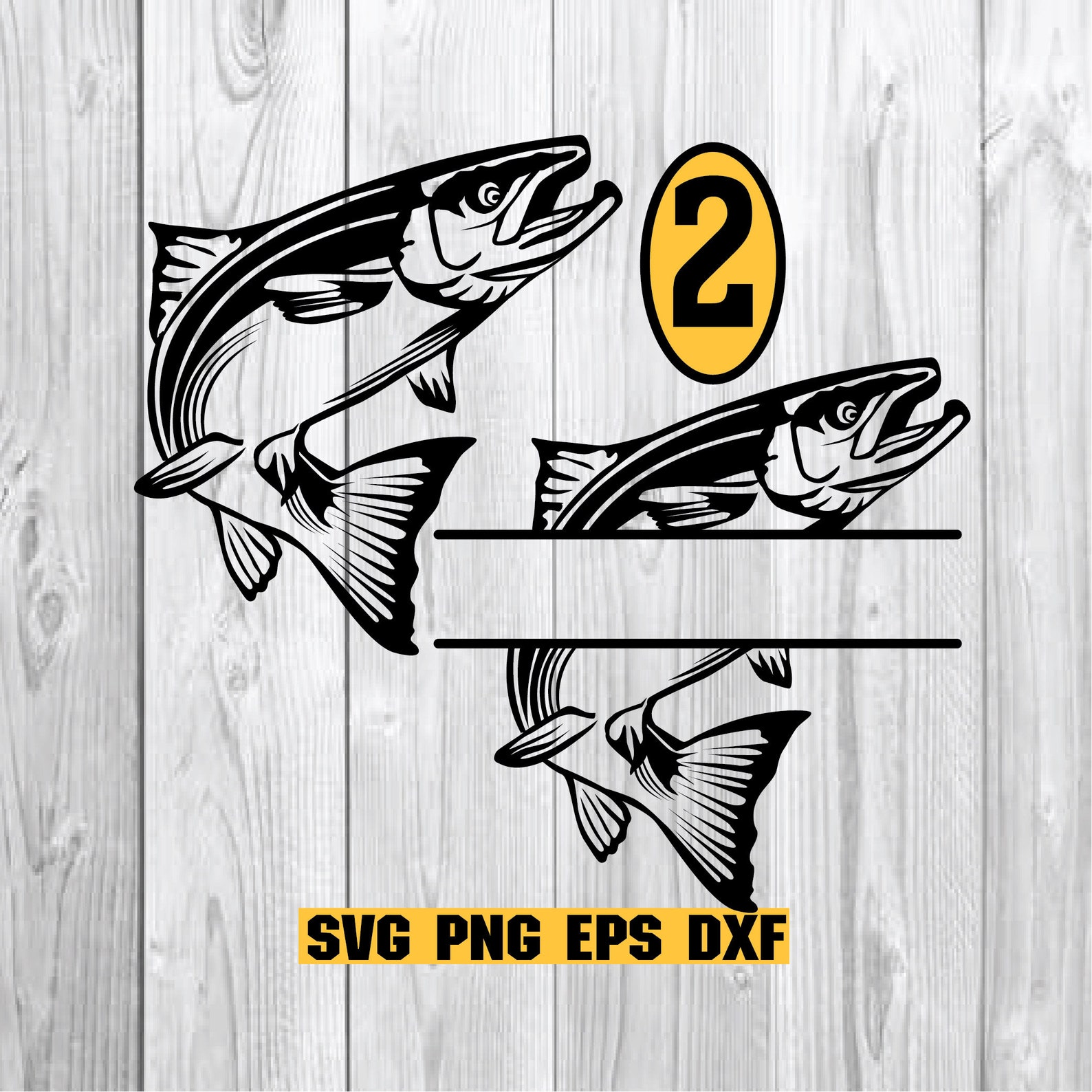 Salmon SVG , Fish Monogram , Fishing Name Plate , Pink Sockeye Chinook ...