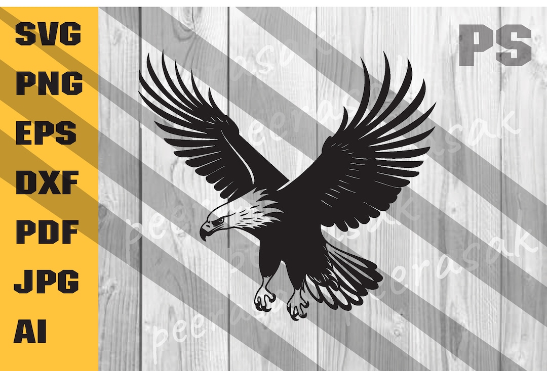 Flying Eagle SVG, Bird SVG, Forest SVG, Animal Svg, Beak Wings Soar ...