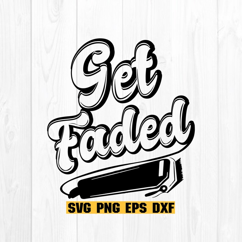 Get Faded Svg Barbers Logo Svg barbers Clipper Svg | Etsy UK