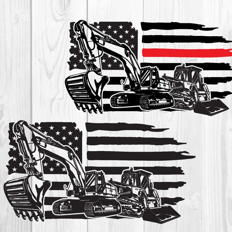 Excavator Svg - Etsy