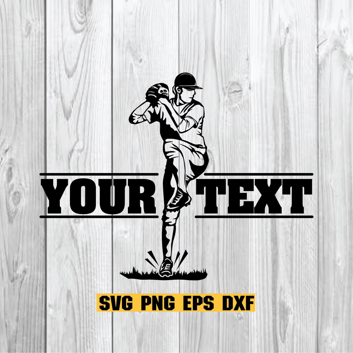 Baseball Player Svgbaseball Svg Files Baseball Clipart - Etsy