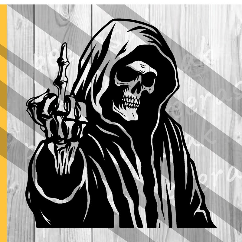 Middle Finger Decal - Etsy