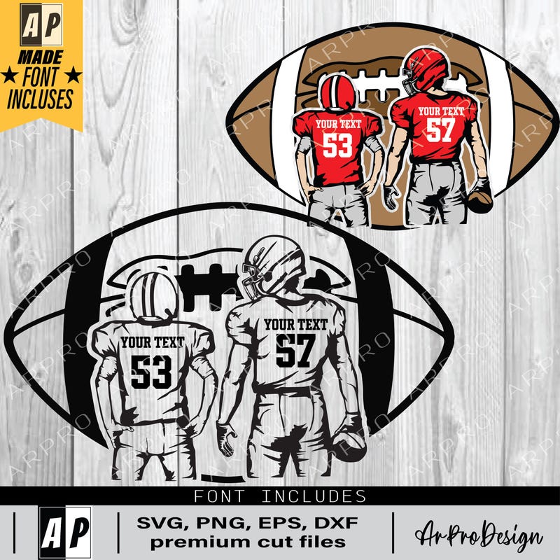 Wall Football Player Decal - Etsy