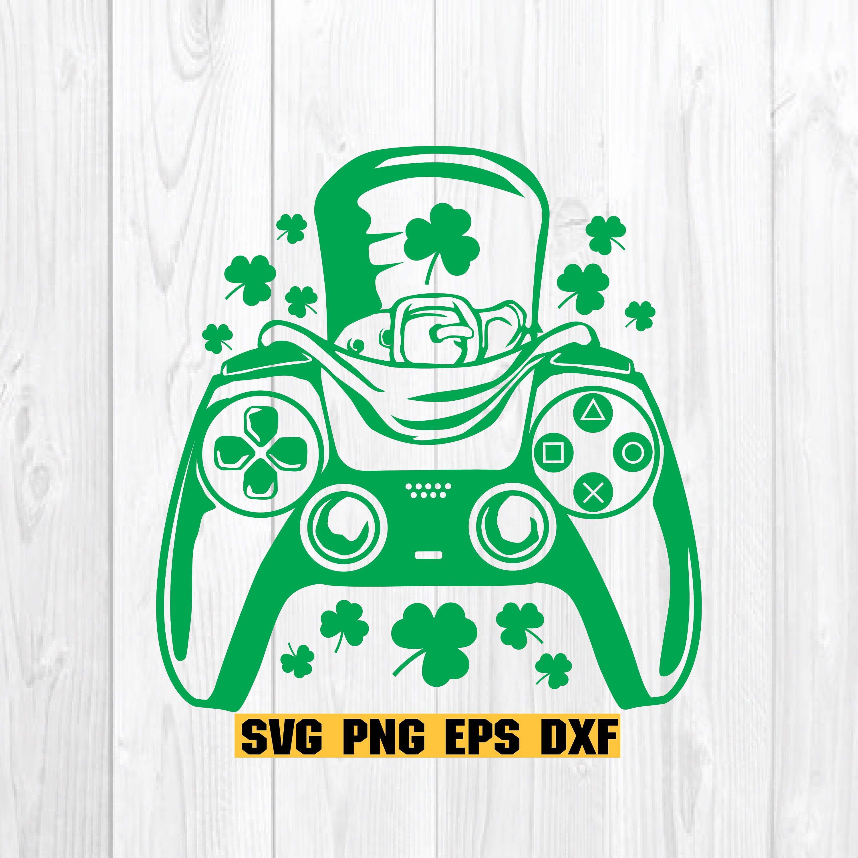 Shamrock Gaming Svg Video Game Shamrock Svgvideo Game St - Etsy