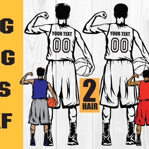Basketball Name SVG Colored Layers Basketball Boy Svg - Etsy