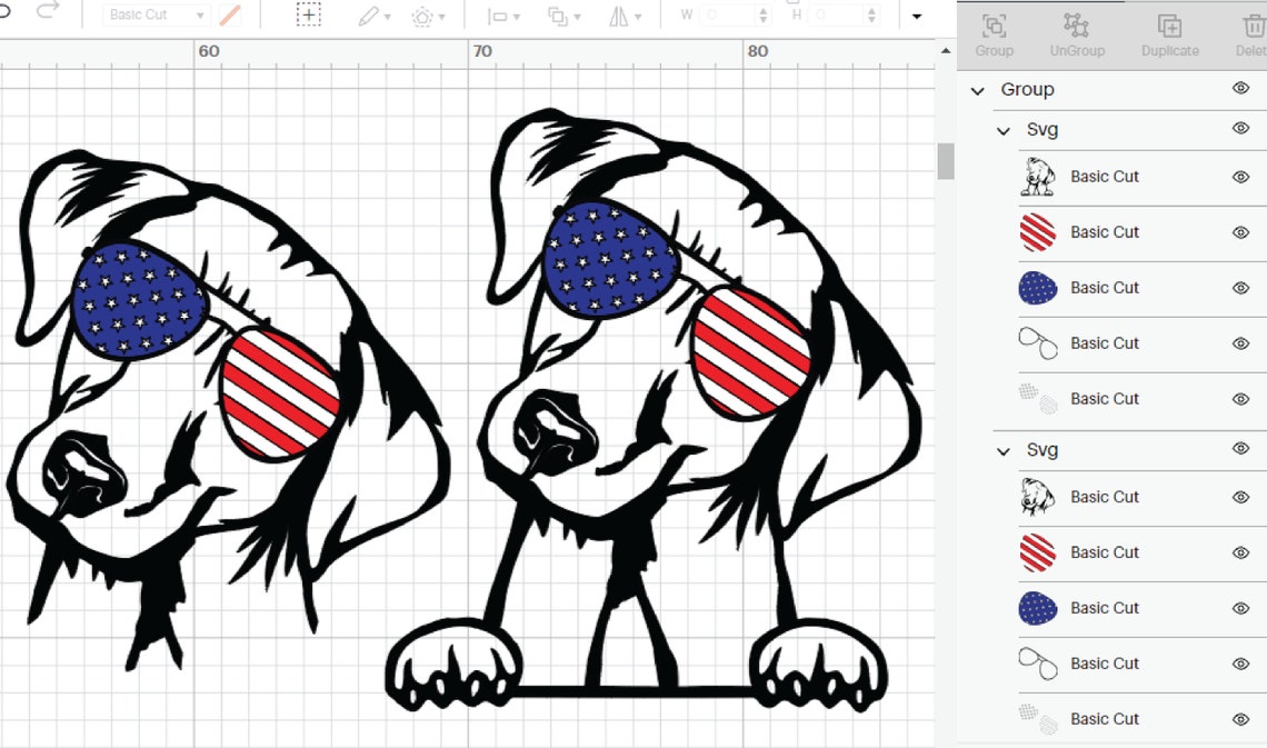 Patriotic Labrador Retriever With USA Flag Glasses Svg, Labrador ...