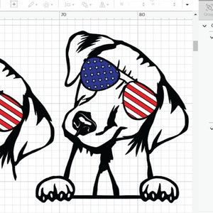 Patriotic Labrador Retriever With USA Flag Glasses Svg, Labrador ...