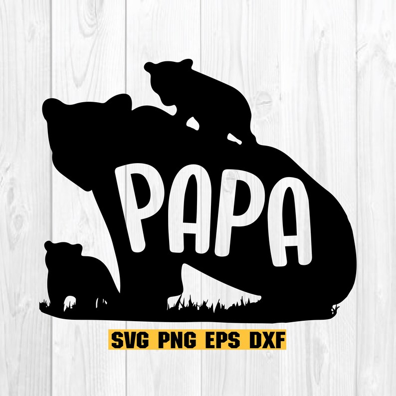 Papa Bear Svg Fathers Day Svg Papa Bear Baby Svg Funny Dad - Etsy
