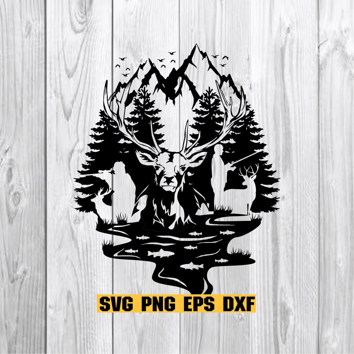 Hunting Svg Deer Hunting Svg Deer Hunter Svg Outdoor - Etsy