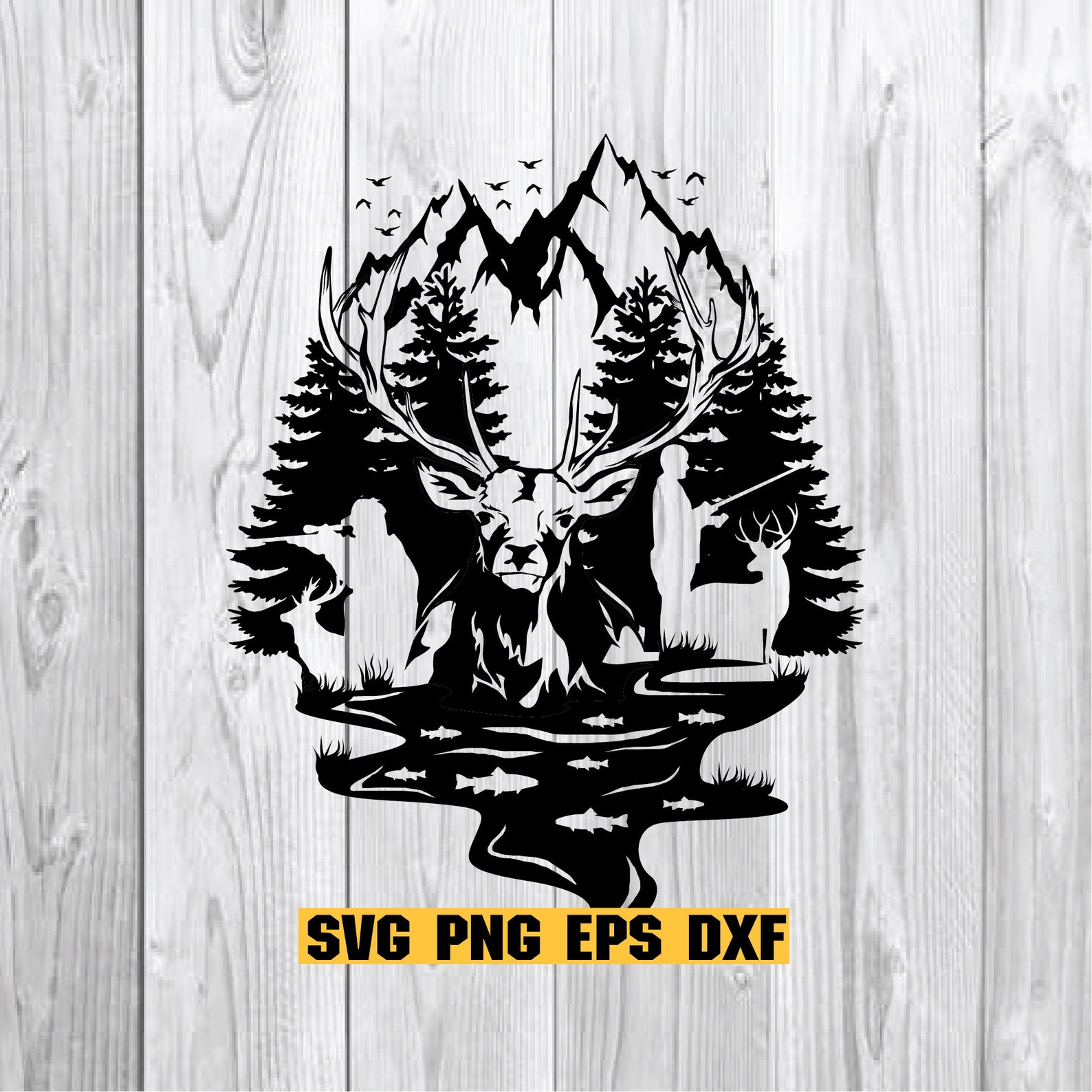 Hunting Svg Deer Hunting Svg Deer Hunter Svg Outdoor - Etsy