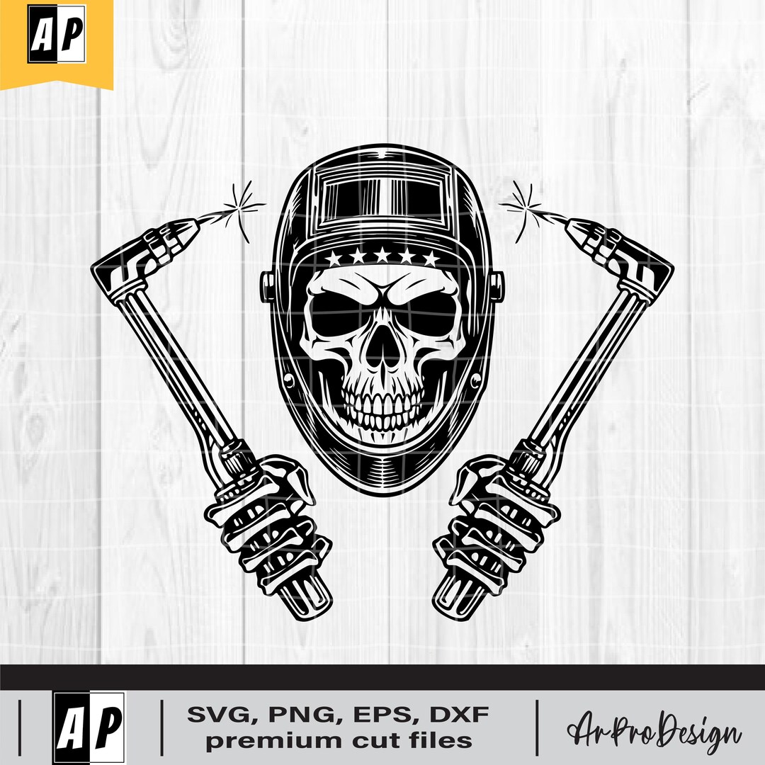 Welder Skull Svg, Welder Svg File, Welder Clipart, Welder Skull Svg ...