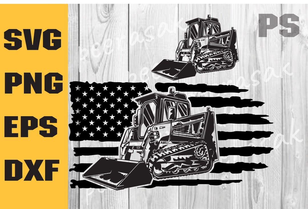 Track Skid Steer Svg, Track Skid Steer Svg, Heavy Equipment Svg, Track ...