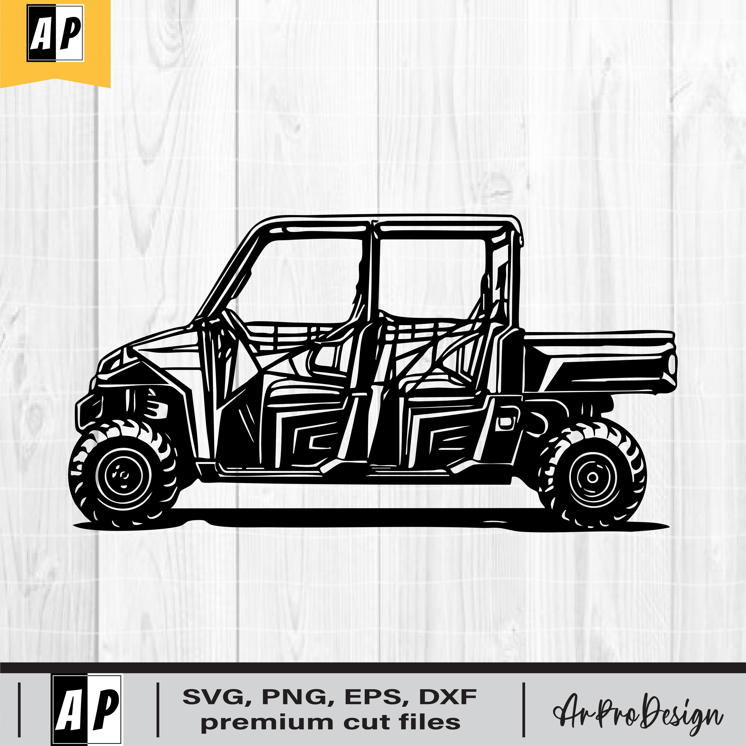 4 Seater UTV Svg, Side by Side Crew Svg, off Road Utility Vehicle, UTV ...
