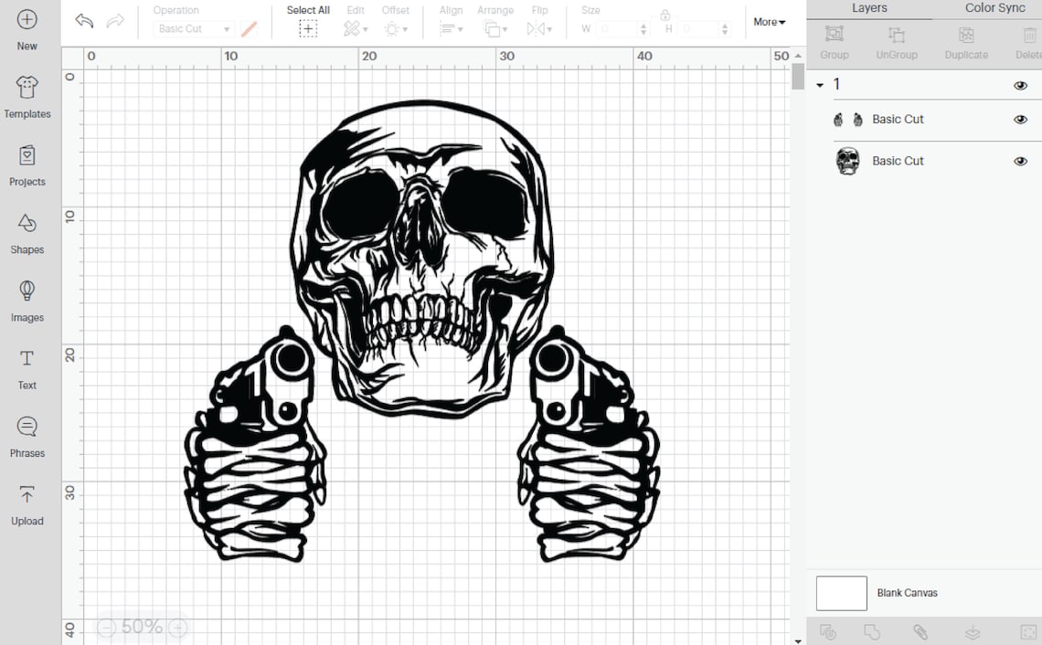 Skull With Guns Svg Skull Svg Skull Head Svg Skull - Etsy Canada