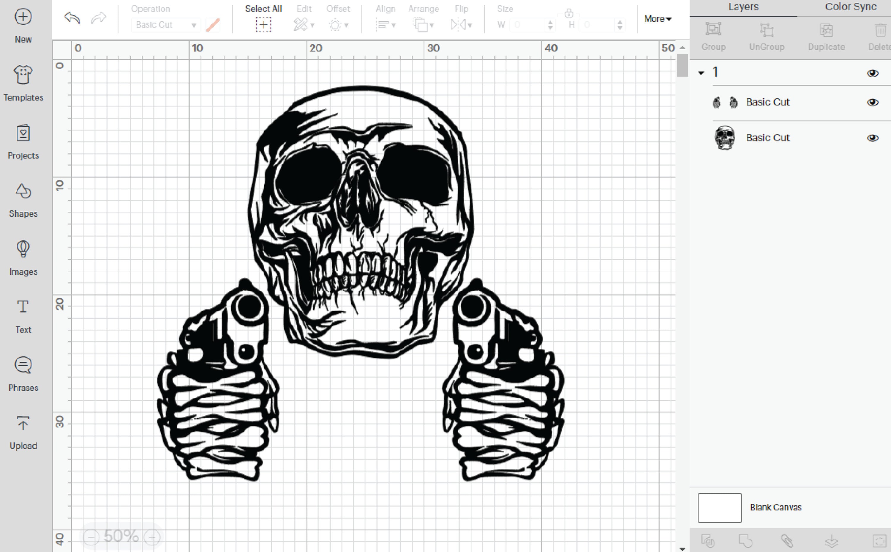 Skull With Guns Svg Skull Svg Skull Head Svg Skull - Etsy Canada