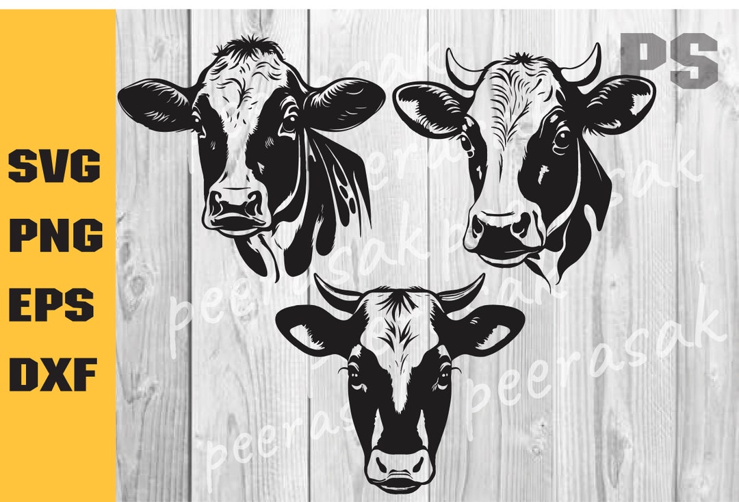 Cow Animal SVG, Cow SVG, Cow Face SVG, Cow Head Svg, Cow Skull Svg ...