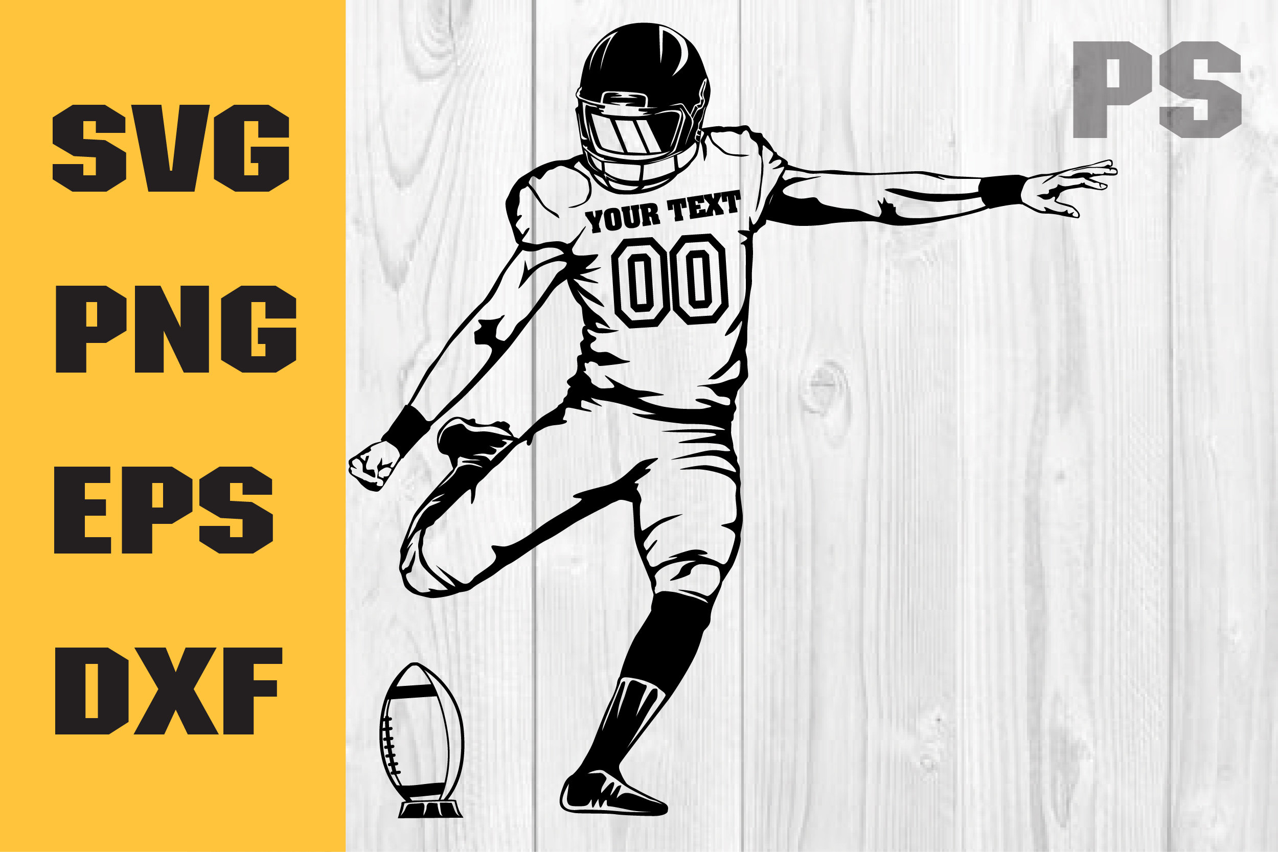 Football Player Kicker Clip Art