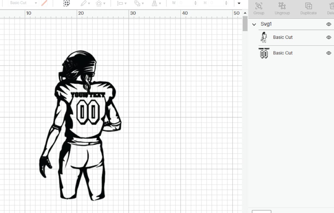 American Football Girl Svg, Football Ladies Woman, Colored Layers ...