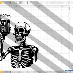 Skeleton Cheers SVG, Toast SVG, Salud SVG, Beer T-shirt Decal, Beer ...