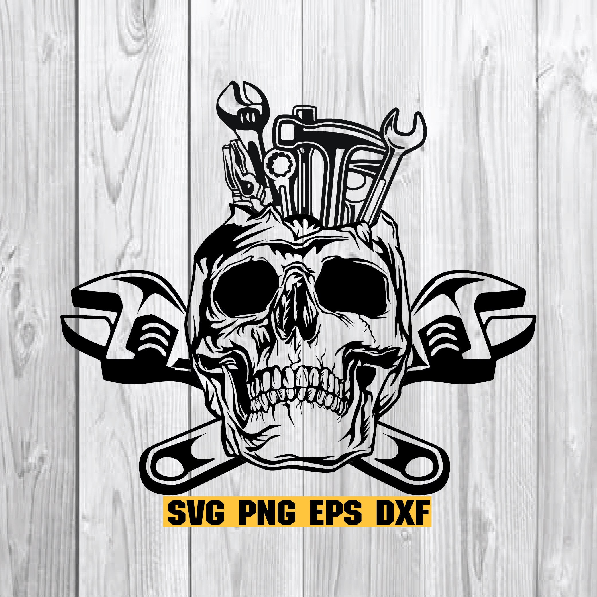 Mechanic SVG Skull SVG Piston SVG Wrench Svg Mechanic - Etsy Australia