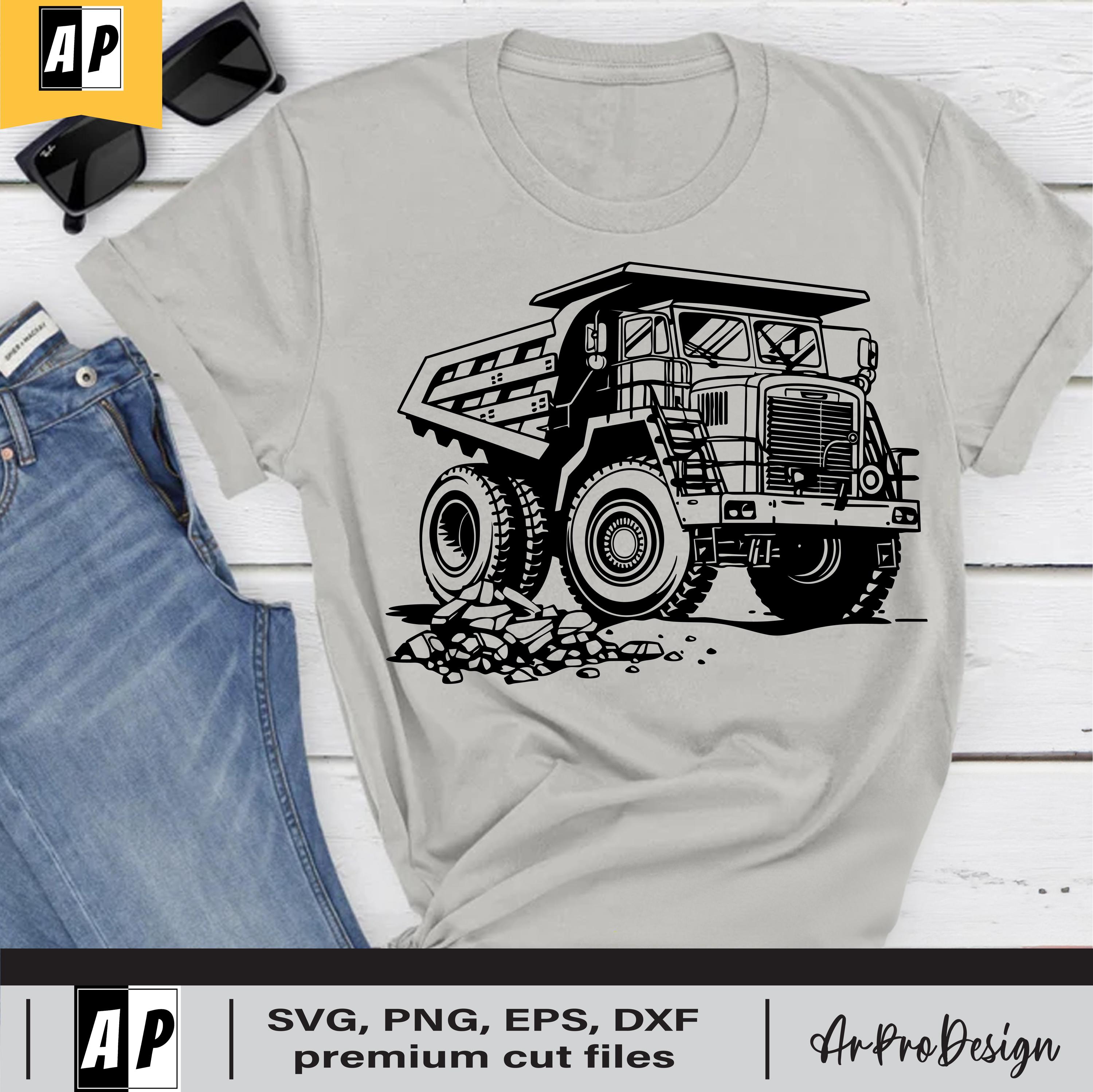 Large Quarry Truck Svg, Haul Trucks Svg, Mining Truck Svg, Industrial ...
