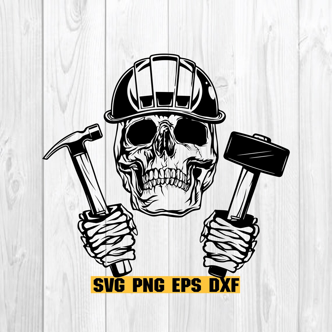 Carpenter Skull Svg , Carpenter Cut File , Carpenter Repair Svg ...
