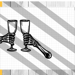 Skeleton Cheers SVG, Toast SVG, Salud SVG, Beer T-shirt Decal, Beer ...