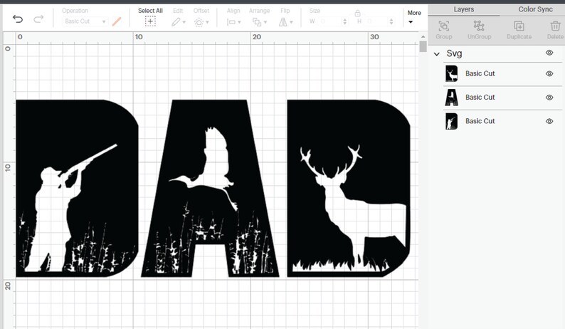 Hunting Dad Svg Dad Svg Fathers Day Svg Dad Hunting Svg | Etsy