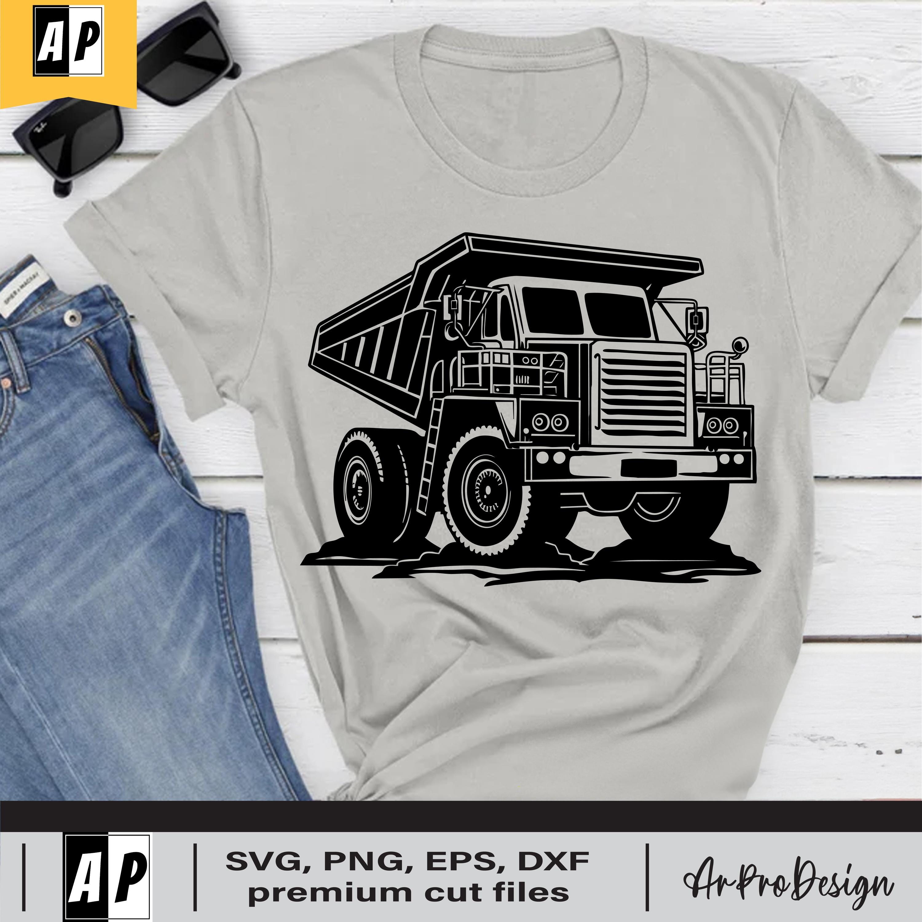 Large Quarry Truck Svg, Haul Trucks Svg, Mining Truck Svg, Industrial ...