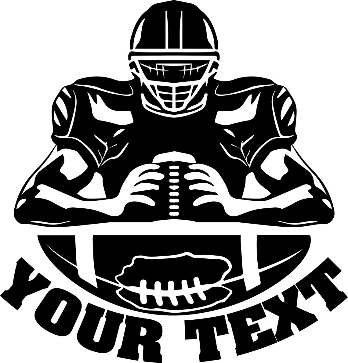 Football Svgamerican Football Player Svg Football Team - Etsy UK