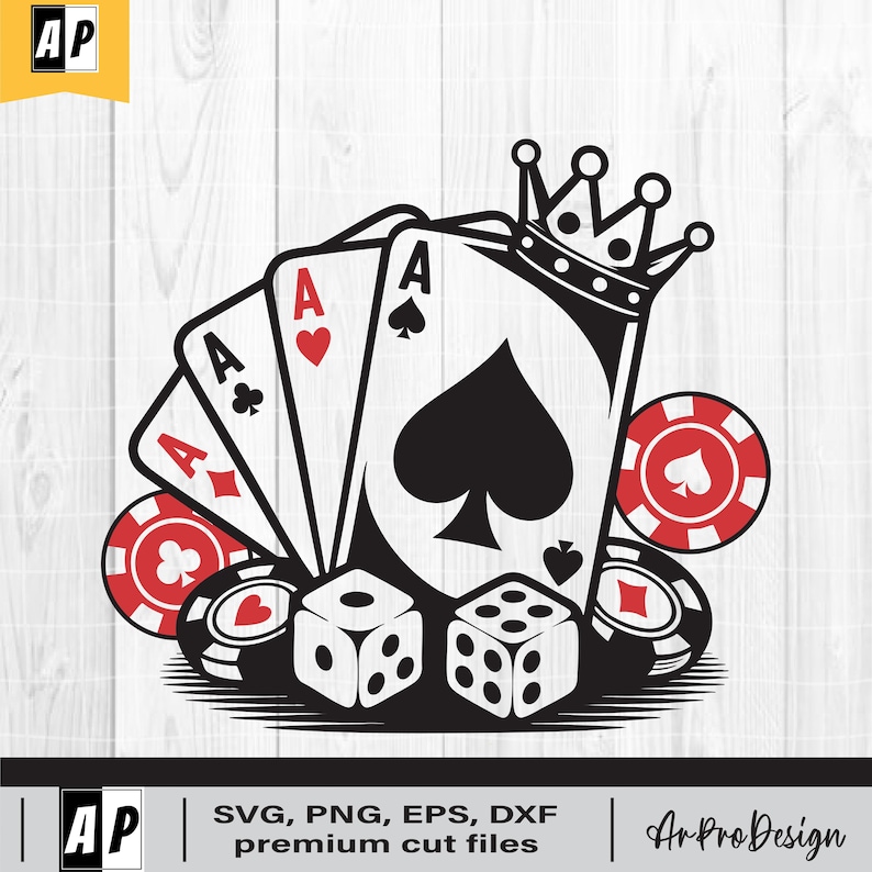 Playing Cards Svg, Poker Cards Svg, Aces SVG, Royal Flush Clip Art ...