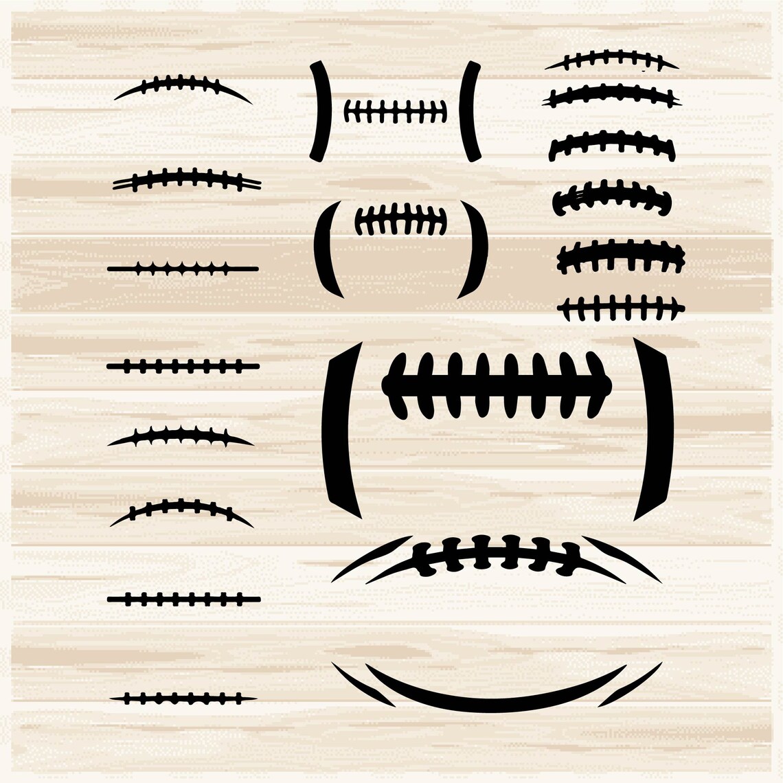 Football Laces Svg Football Outline Football Stitch Images - Etsy