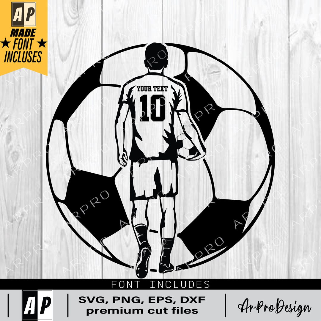 Soccer Player Svg, Soccer Svg, Soccer Clipart, Soccer Cricut Cut File ...