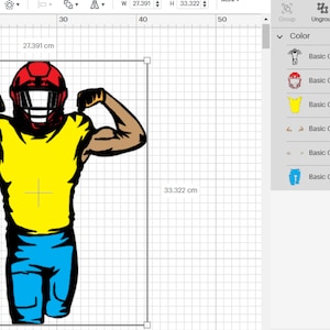 Football Player Svg, Football Svg, Colored Layers, Football Team ...