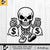 9-ball Skull Skeleton Svg, Billiards SVG, Billiards PNG, Snooker Svg ...
