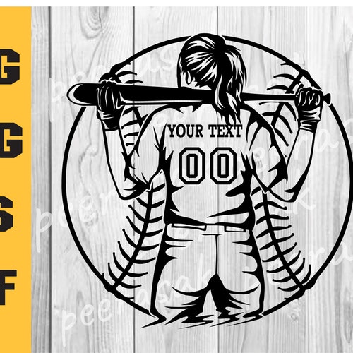 Softball Swing Girls Softball Svg Baseball Game for - Etsy