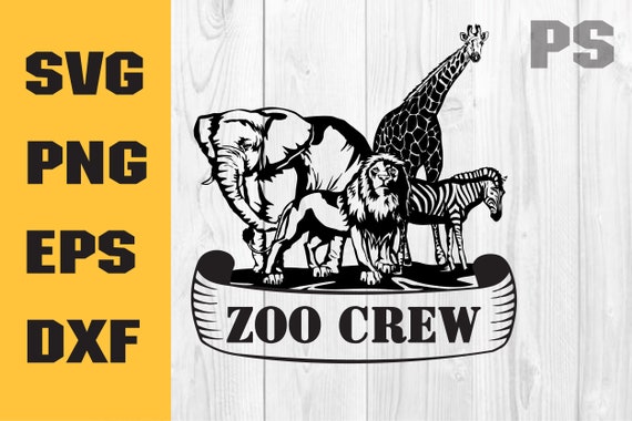 Zoo Crew Svg Wild One Svg Zoo Animals Clipart Birthday - Etsy