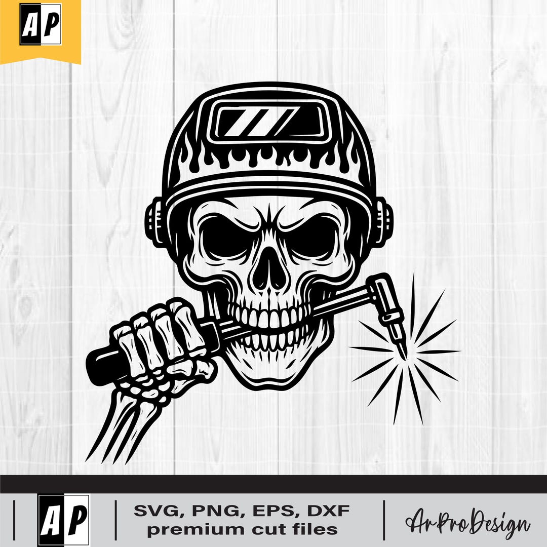 Welder Skull Svg, Welder Svg File, Welder Clipart, Welder Skull Svg ...